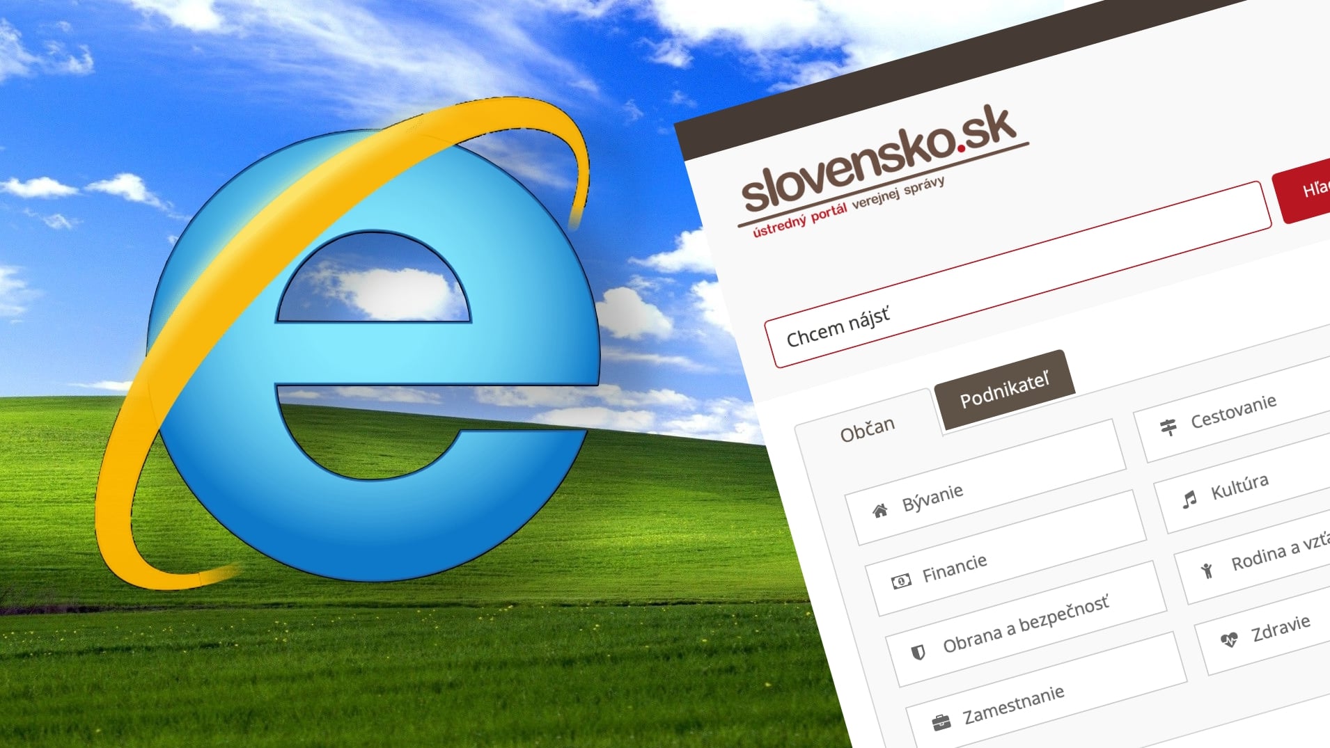 Elektronické služby štátu naďalej vyžadujú Internet Explorer
