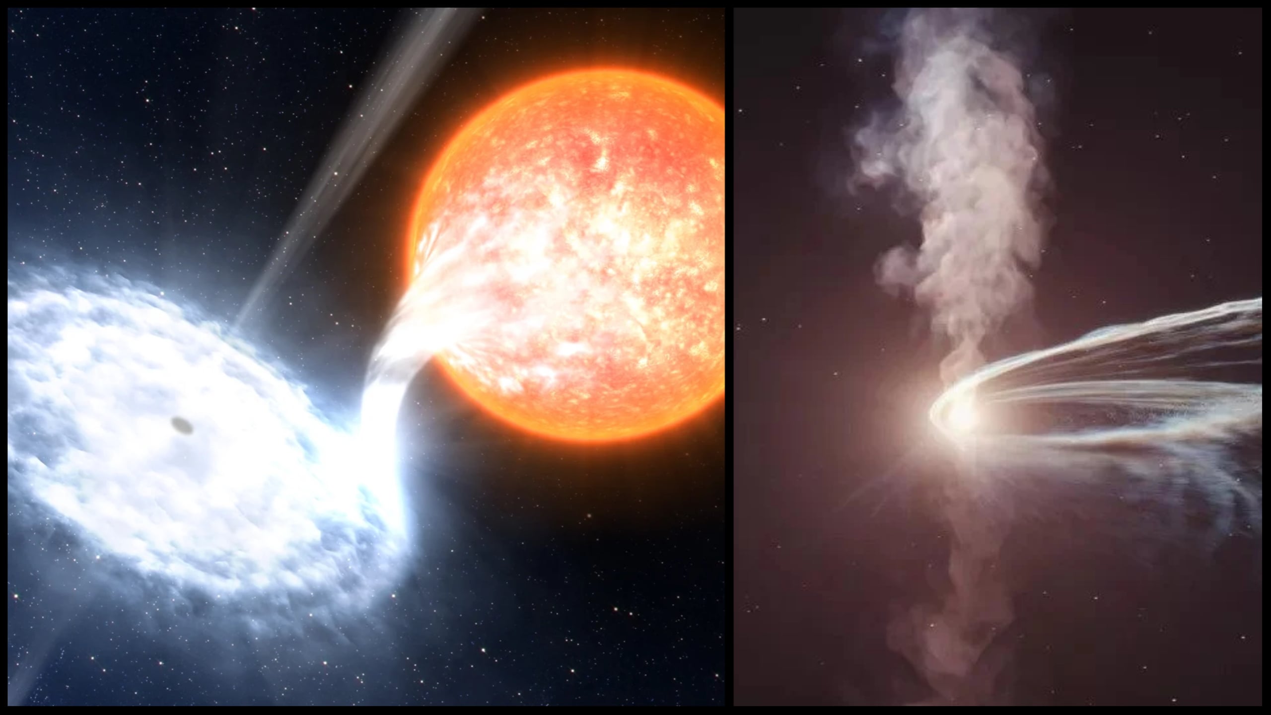 Čierna diera začala vyvrhovať hviezdu 3 roky po jej zhltnutí