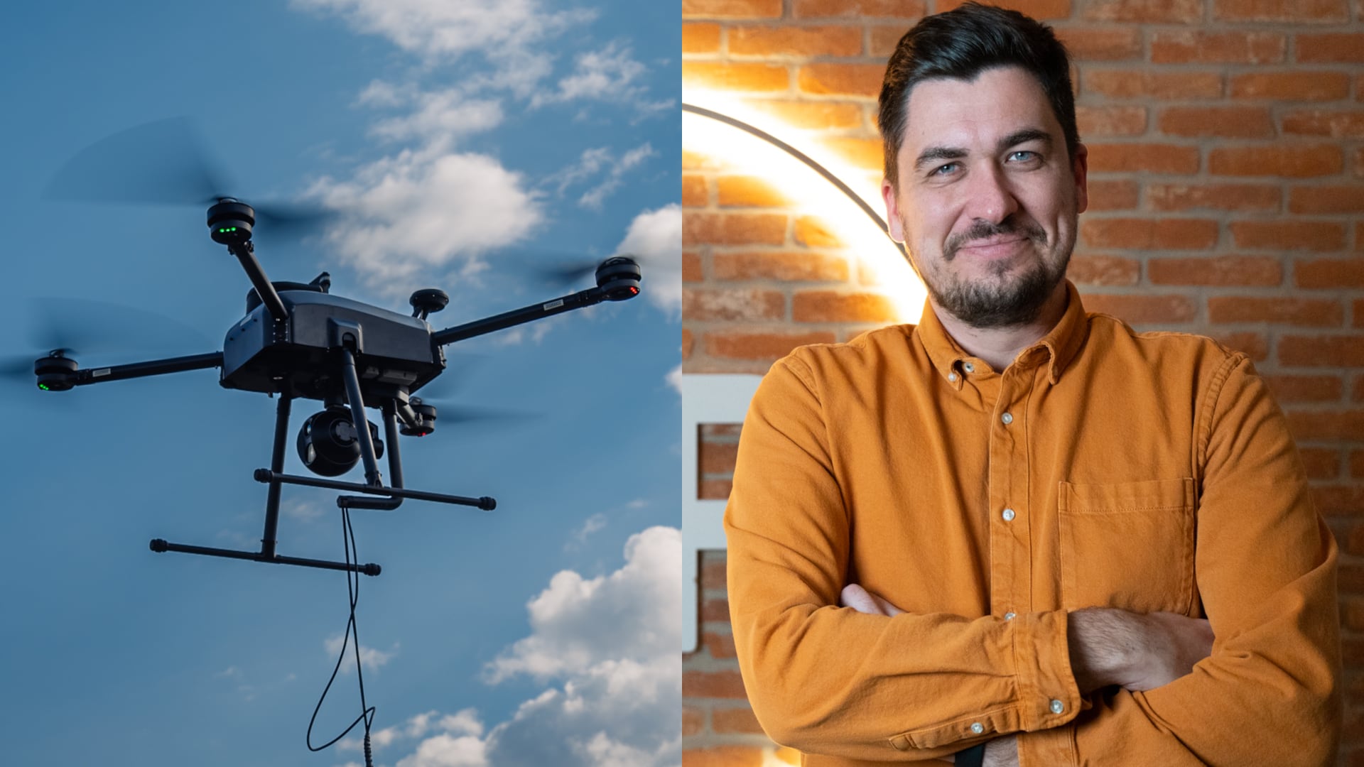 Ákos Haramia vyrába drony. Aliter Technologies stráži pápeža